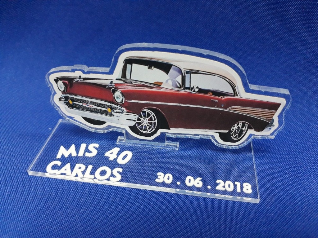 Souvenir Hombre Cumple 18 15 40 50 Auto Antiguo